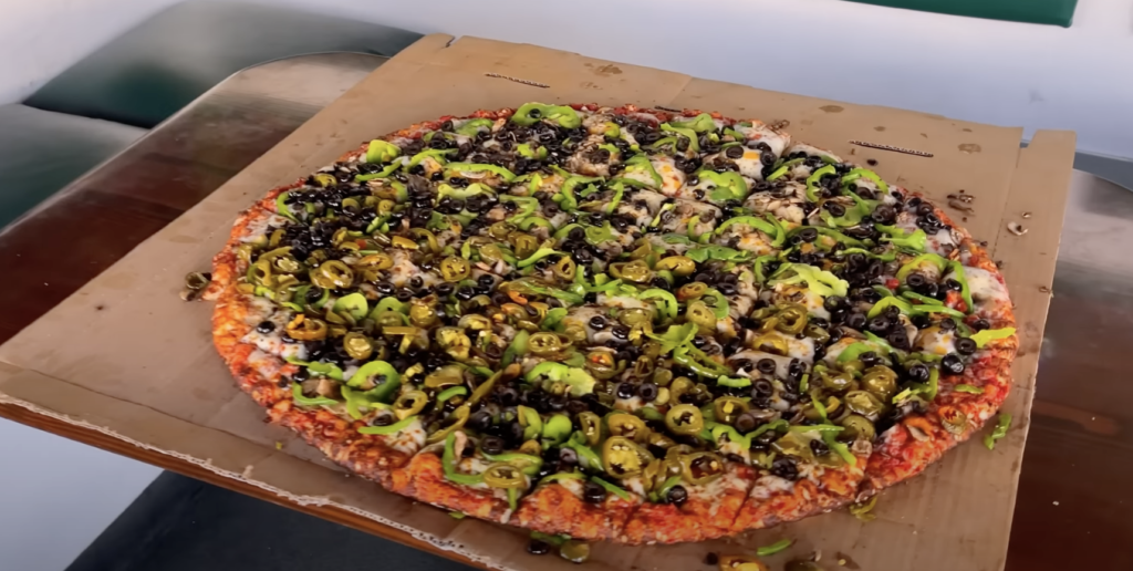 Santel Takes on MASSIVE Pizza - National Mouth